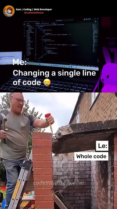 Changing Single Line Of Code | Codeswithsam #coding #programming - YouTube