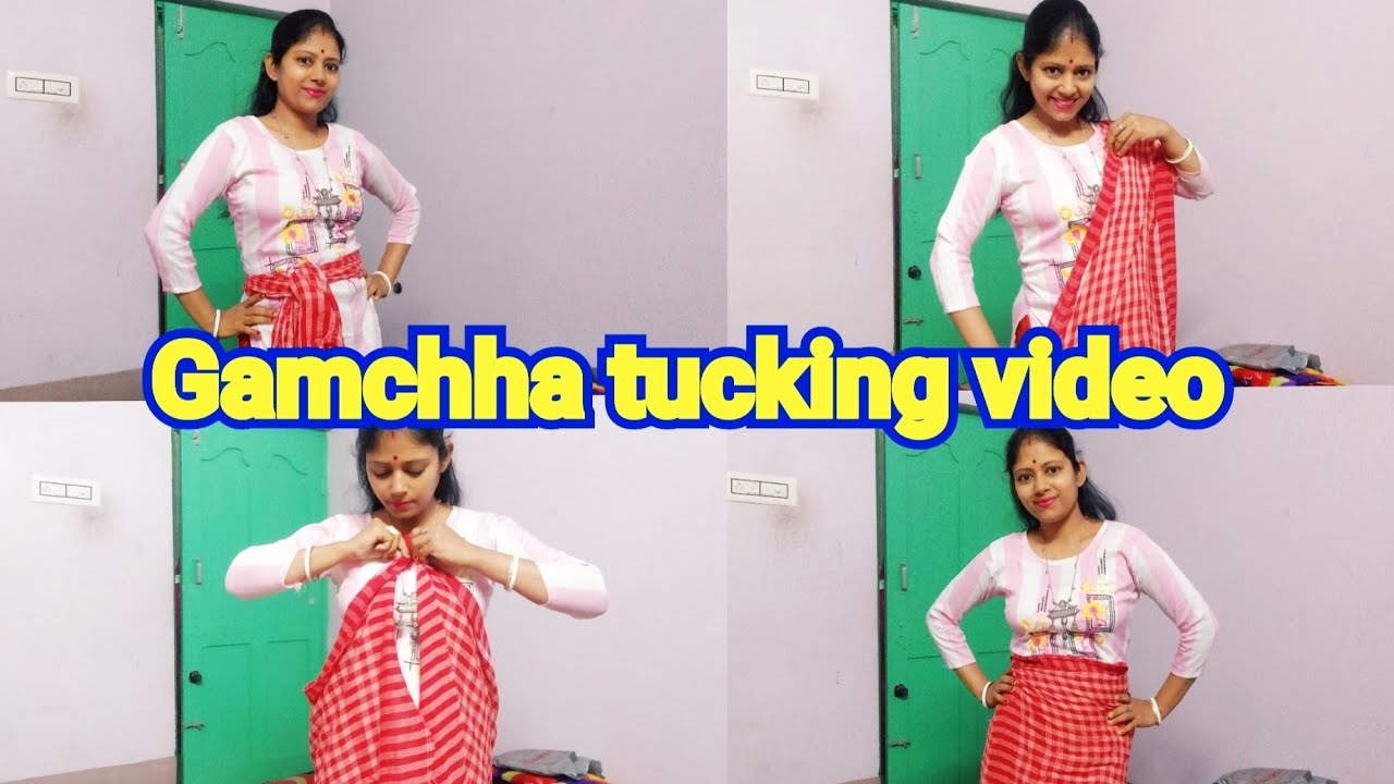 #Difference style gamchha tucking video😍#requstedvideo@rakhisvlog3461 ...