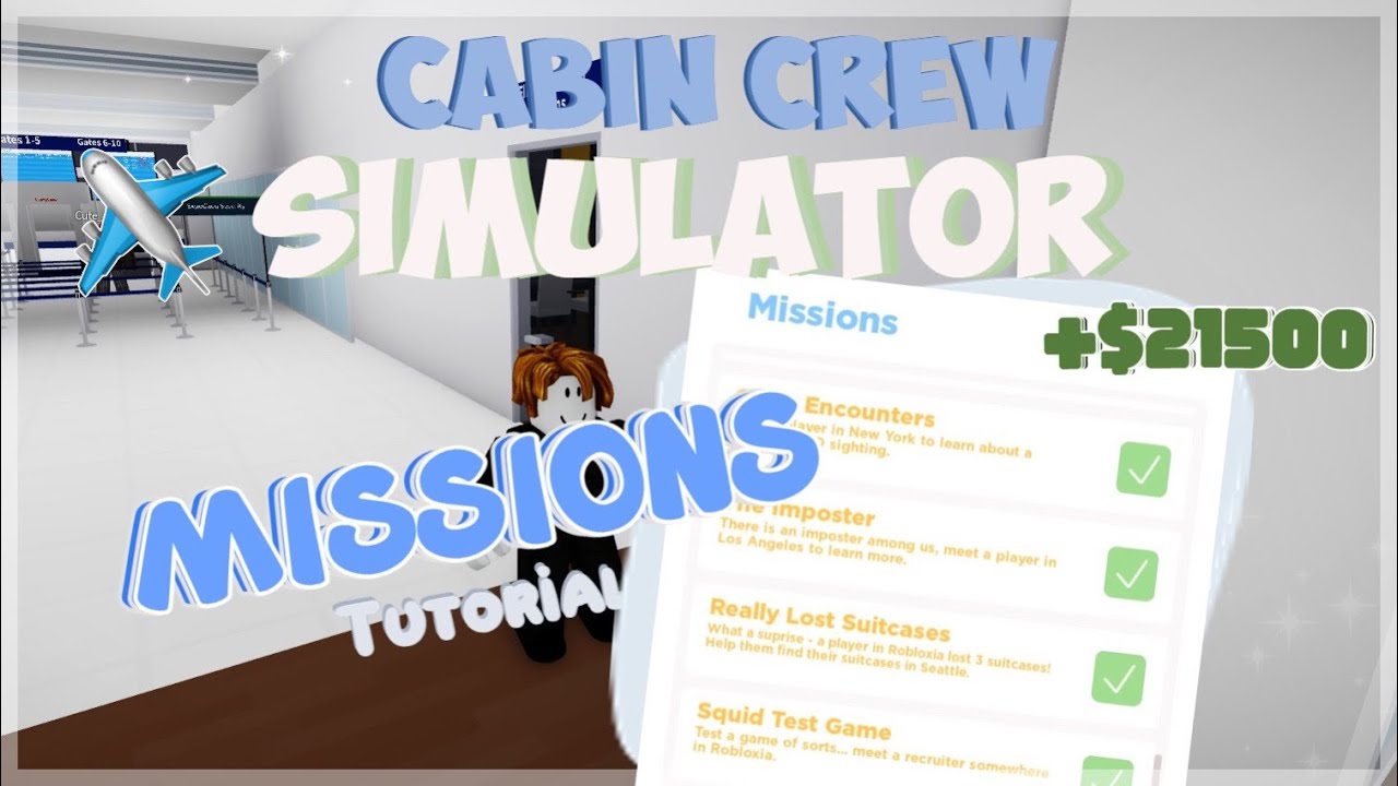 (NEW) How to Complete ALL the NEW MISSIONS in Cabin Crew Simulator ...