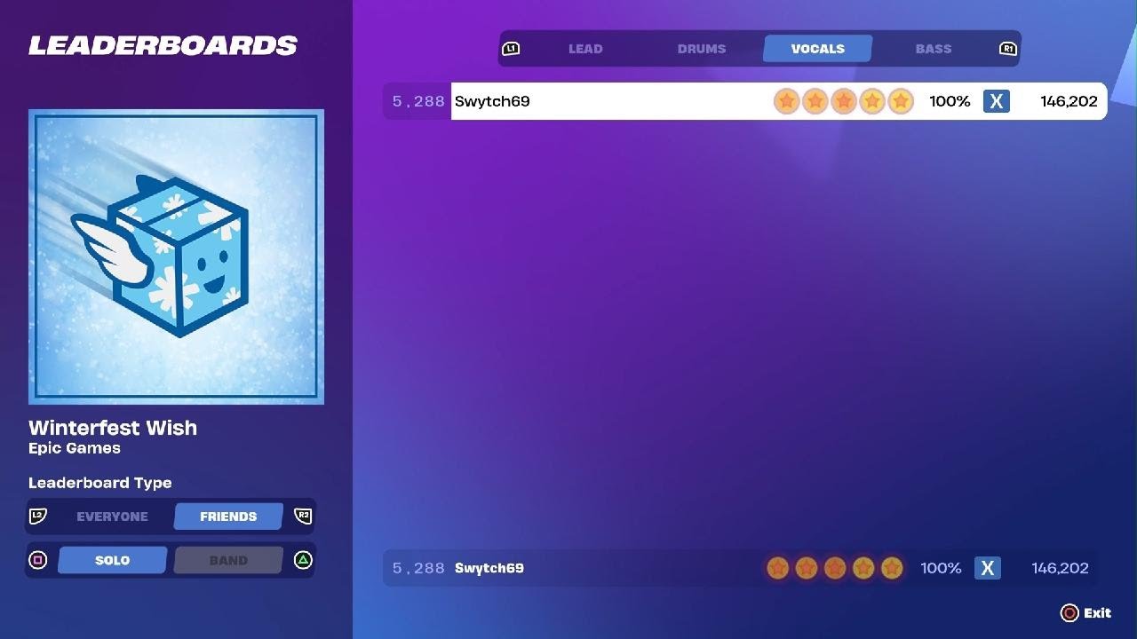 Fortnite Festival - Winterfest wish Expert 100% Flawless Vocalist - YouTube