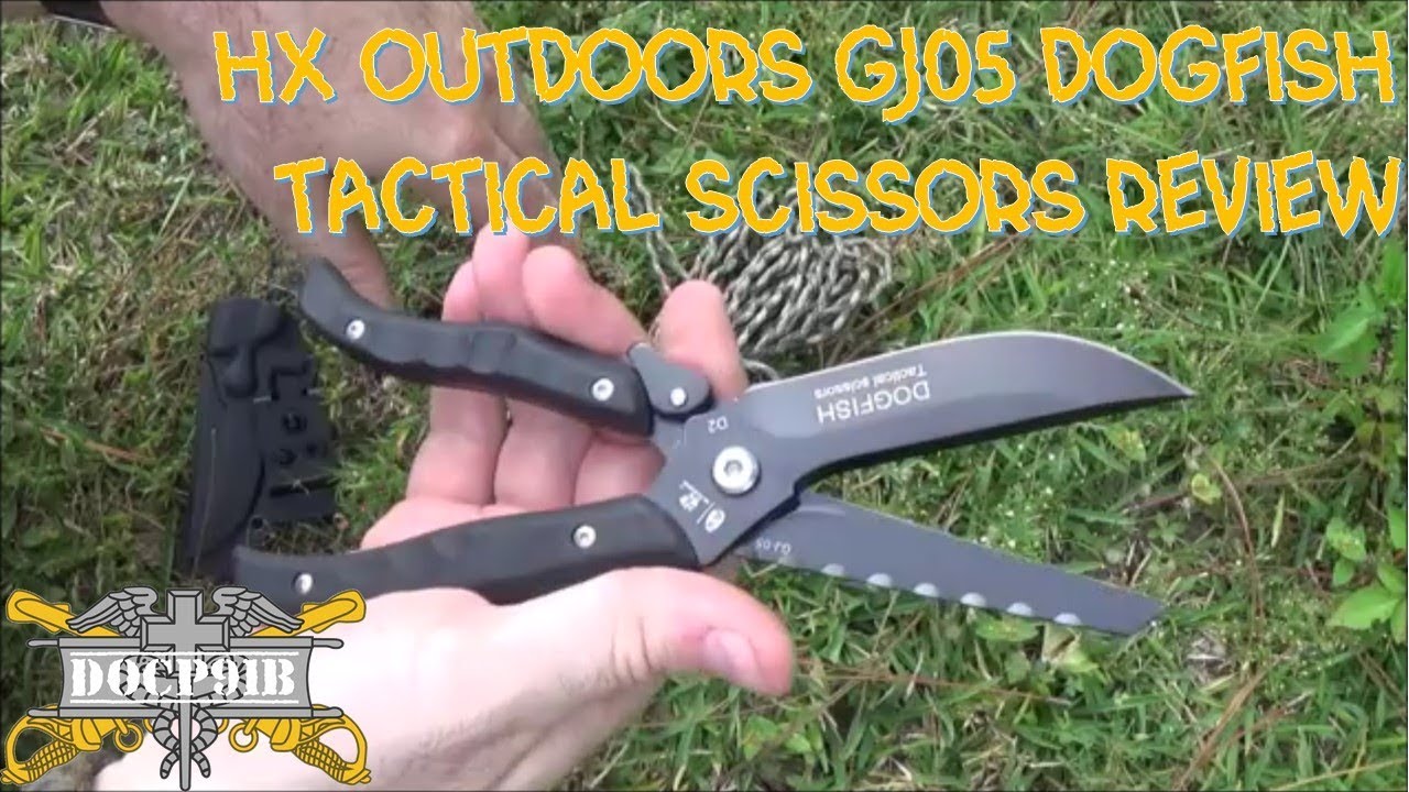 HX Outdoors GJ-05 Dogfish Tactical scissors Review - YouTube