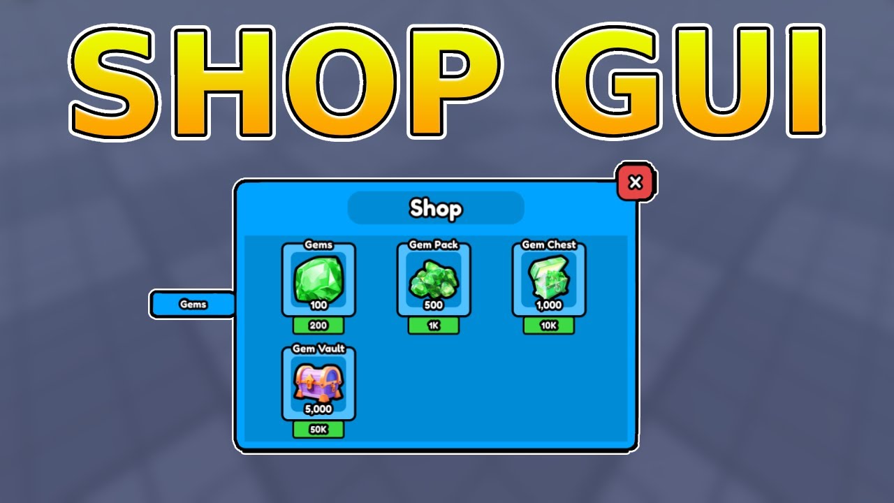 How to make a Shop Gui in Roblox Studio! Part 2 - YouTube