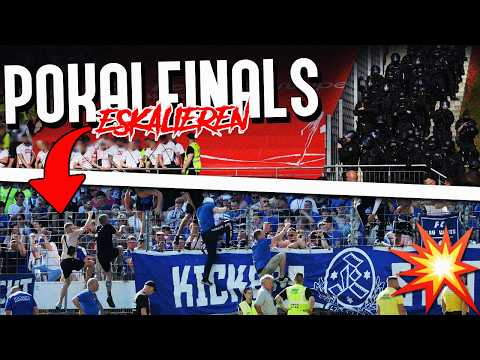 Kickers-Ultras stürmen den Platz – Zwickau vs. Aue eskaliert!