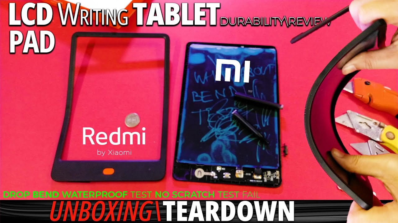 Mi\Redmi LCD Writing Tablet\Pad Durability - Teardown|Drop|No-Scratch ...