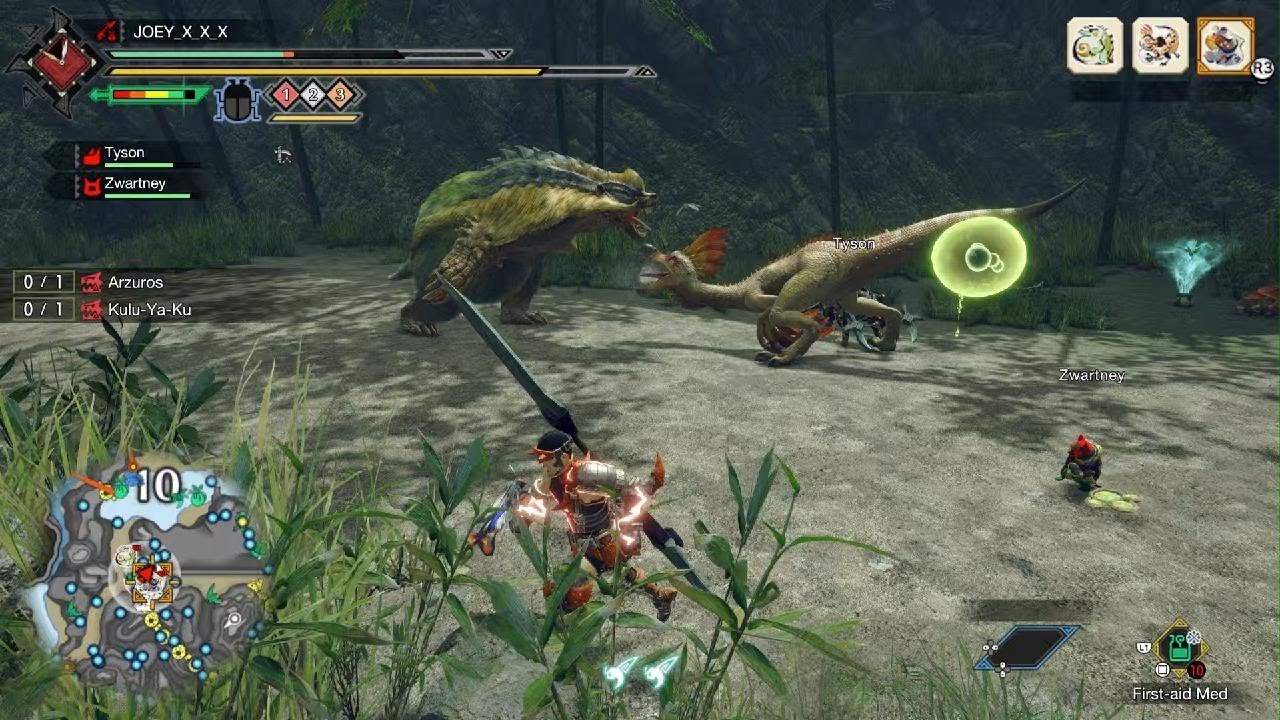 Monster Hunter Rise Turtle vs Bear and Bird? - YouTube