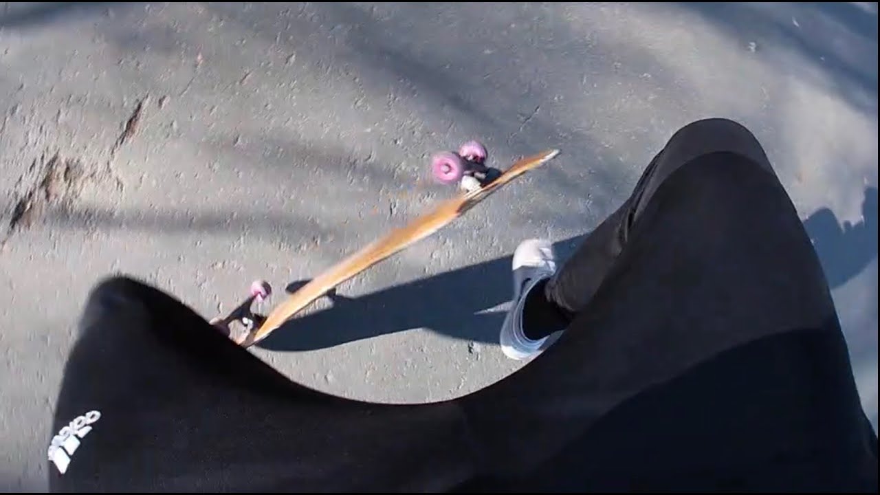 46 inch longboard skatepark session - YouTube