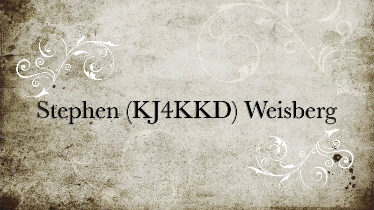 Stephen (KJ4KKD) Weisberg Funeral - YouTube