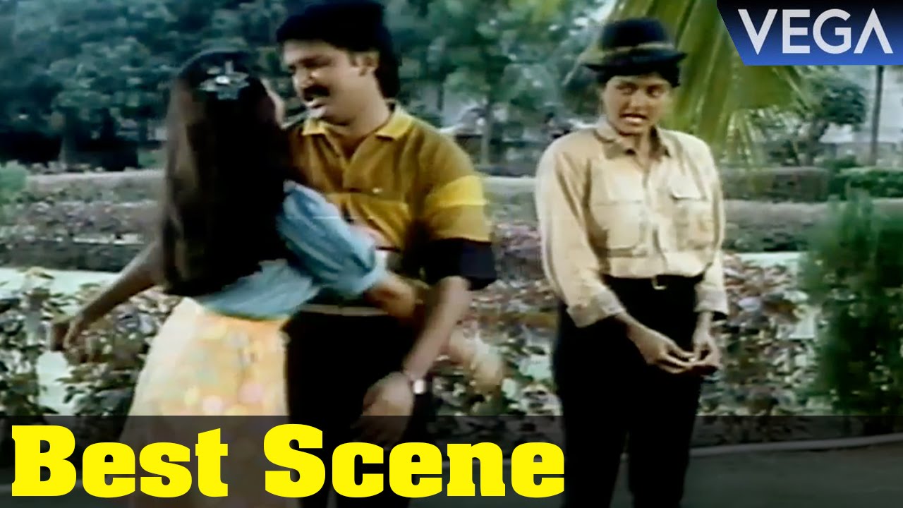 Maharasan Tamil Movie || Ramesh Aravind & Bhanu Priya Funny Fight Scene ...