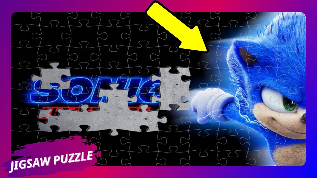 MOVIE - SONIC THE HEDGEHOG - SONIC - #5 - Jigsaw Puzzle 40/80 Pieces ...