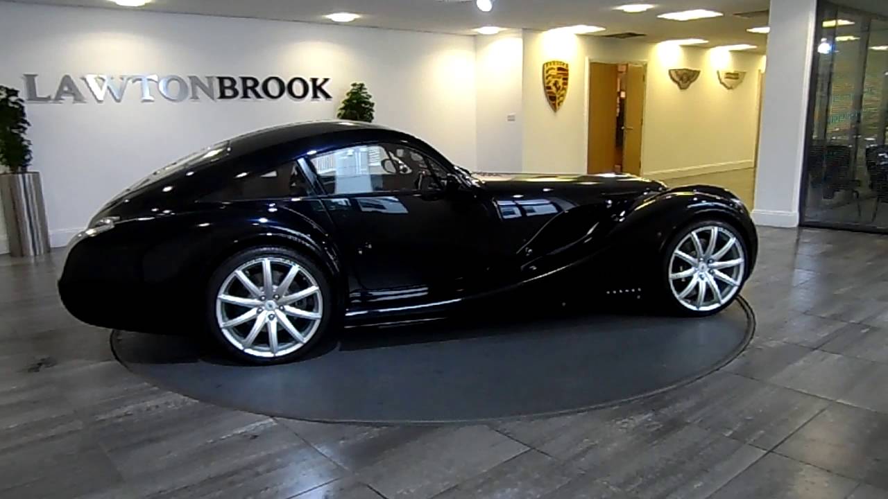 Morgan Aeromax blue with red leather Lawton Brook - YouTube
