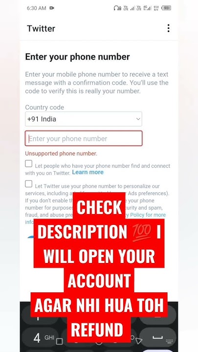 TWITTER UNSUPPORTED PHONE NUMBER VERIFICATION FIXED 💯| 100%REFUND||DM-https://t.me ...