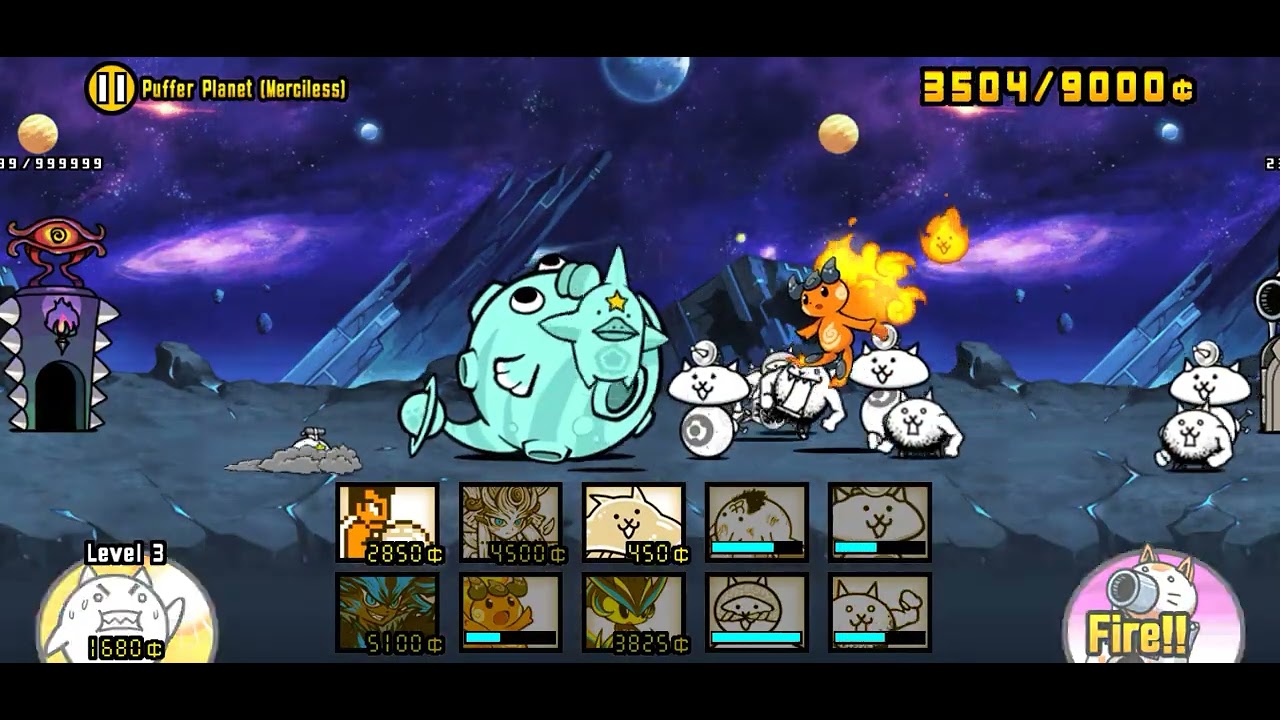 Blue Impact using only 2nd forms - the battle cats - YouTube