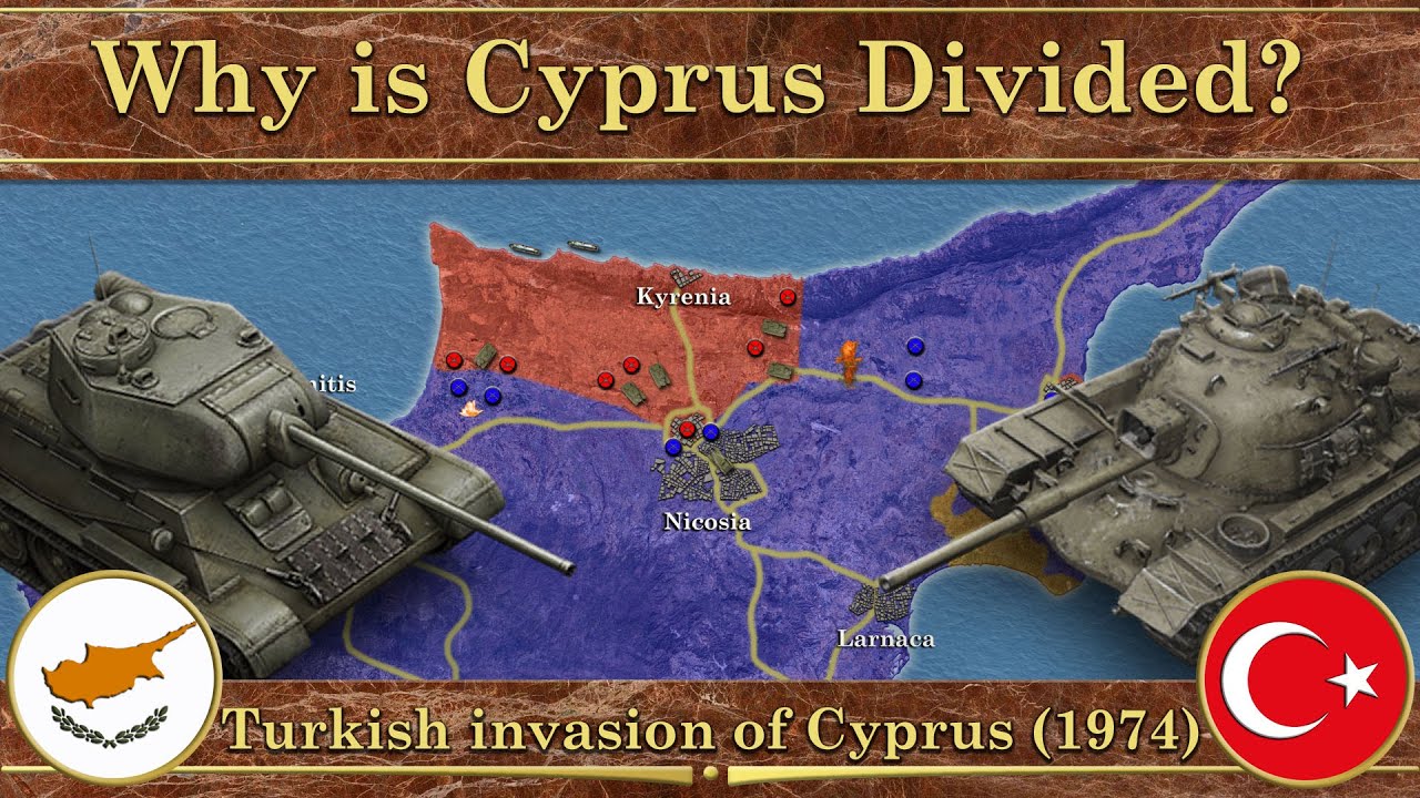 Turkish invasion of Cyprus ⚔️ (1974). Why is Cyprus Divided? - YouTube