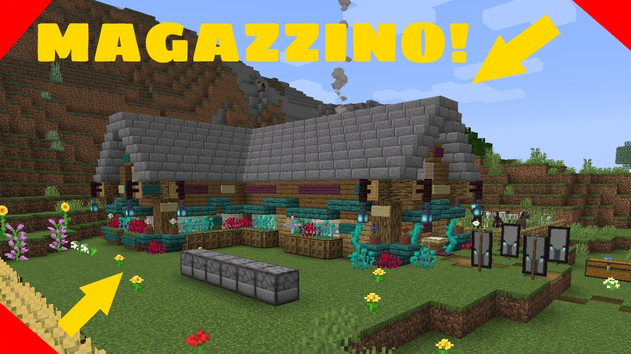 COSTRUISCO IL MAGAZZINO(Finalmente)(Minecraft ITA) - Minecraft ITA#20 ...