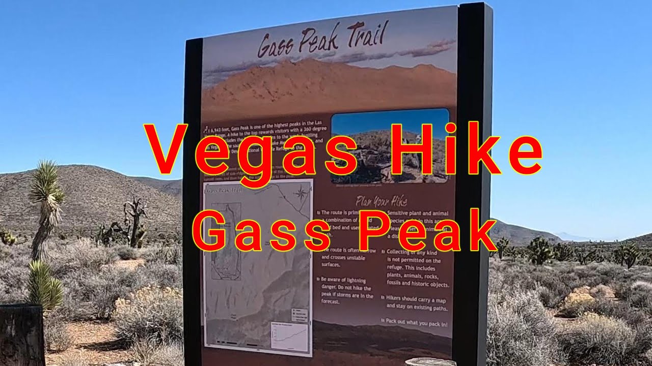 Gass Peak Trail North of Vegas - Review (4K) - YouTube
