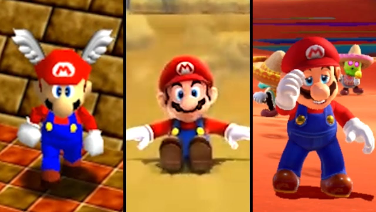Evolution of Desert Levels in 3D Super Mario Games (1996-2019) - YouTube