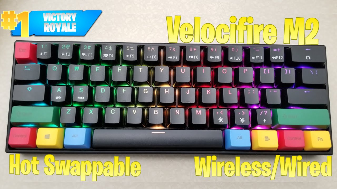 Velocifire M2 60% Mechanical Gaming Keyboard Unboxing and Review ...