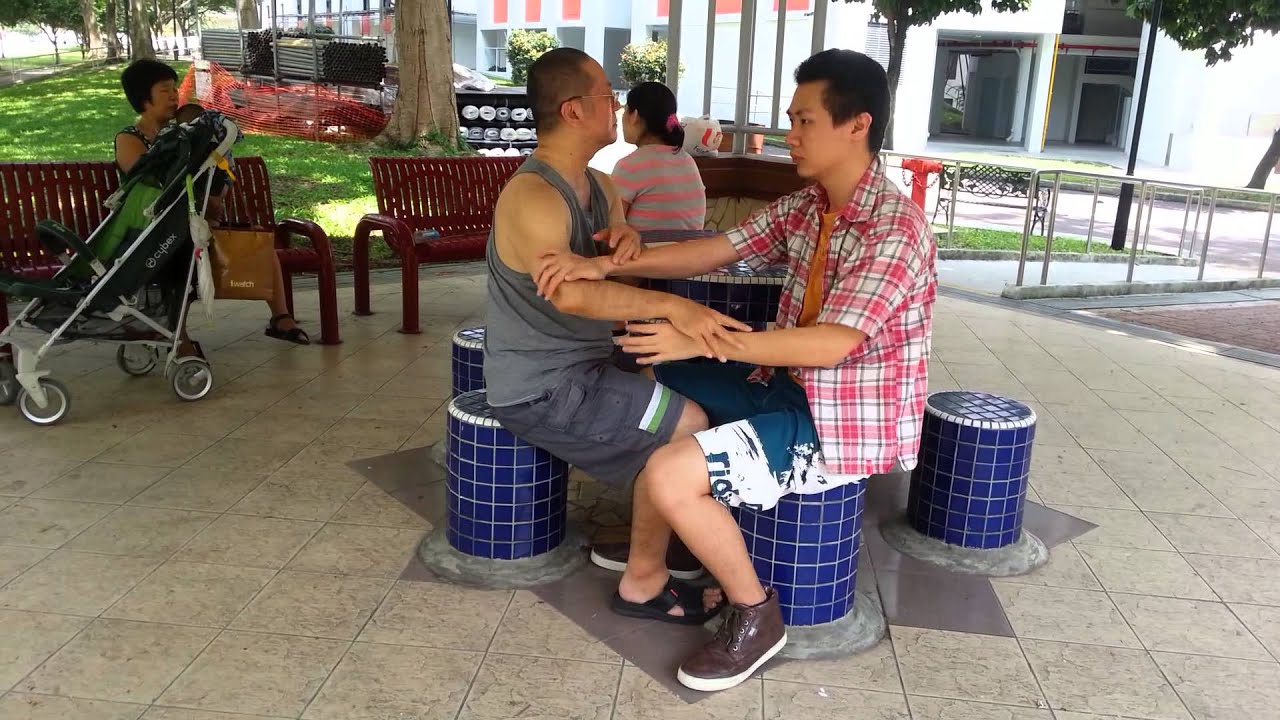 Sit Down Push Hands - YouTube