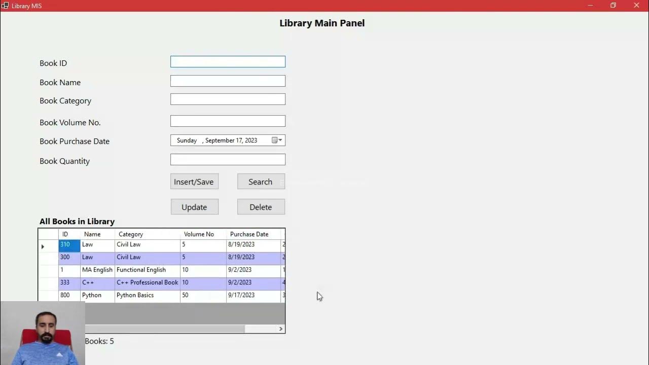 C# Show Data in DataGridView Programming Database: Library MIS Practical Tutorial 9 - YouTube