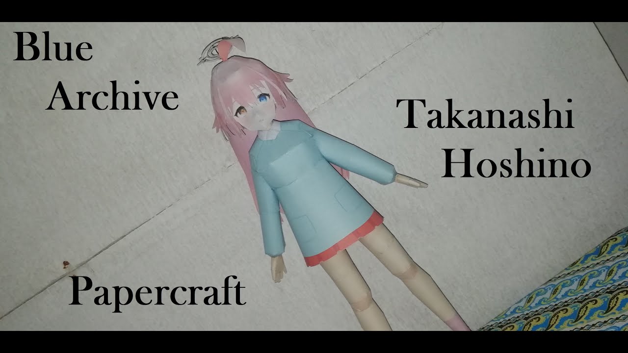 [Papercraft] Blue Archive - Takanashi Hoshino - YouTube