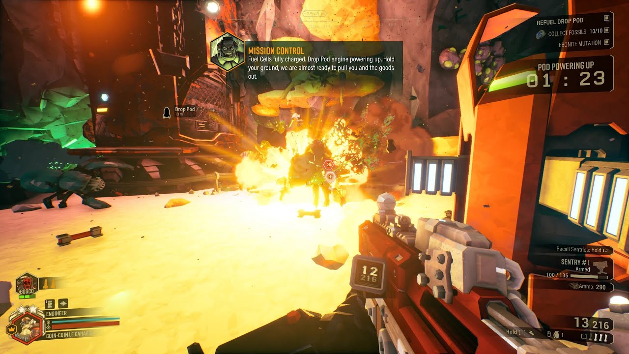 Deep Rock Galactic smart rifle explosive chemical rounds - YouTube