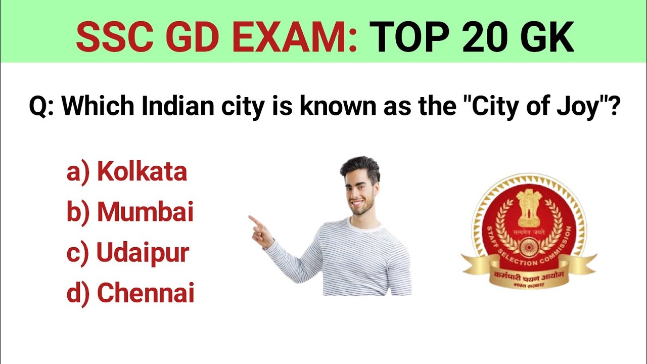 SSC GD Top 20 MCQs | SSC GD GK | ssc gd gk practice | GK gs for ssc gd ...