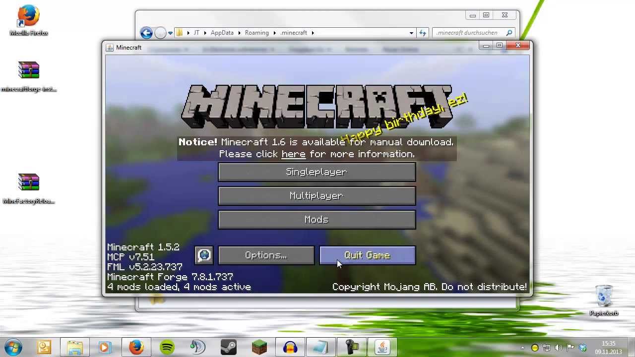 Minecraft Mod Installation[1.5.2] - MineFactory Reloaded - YouTube