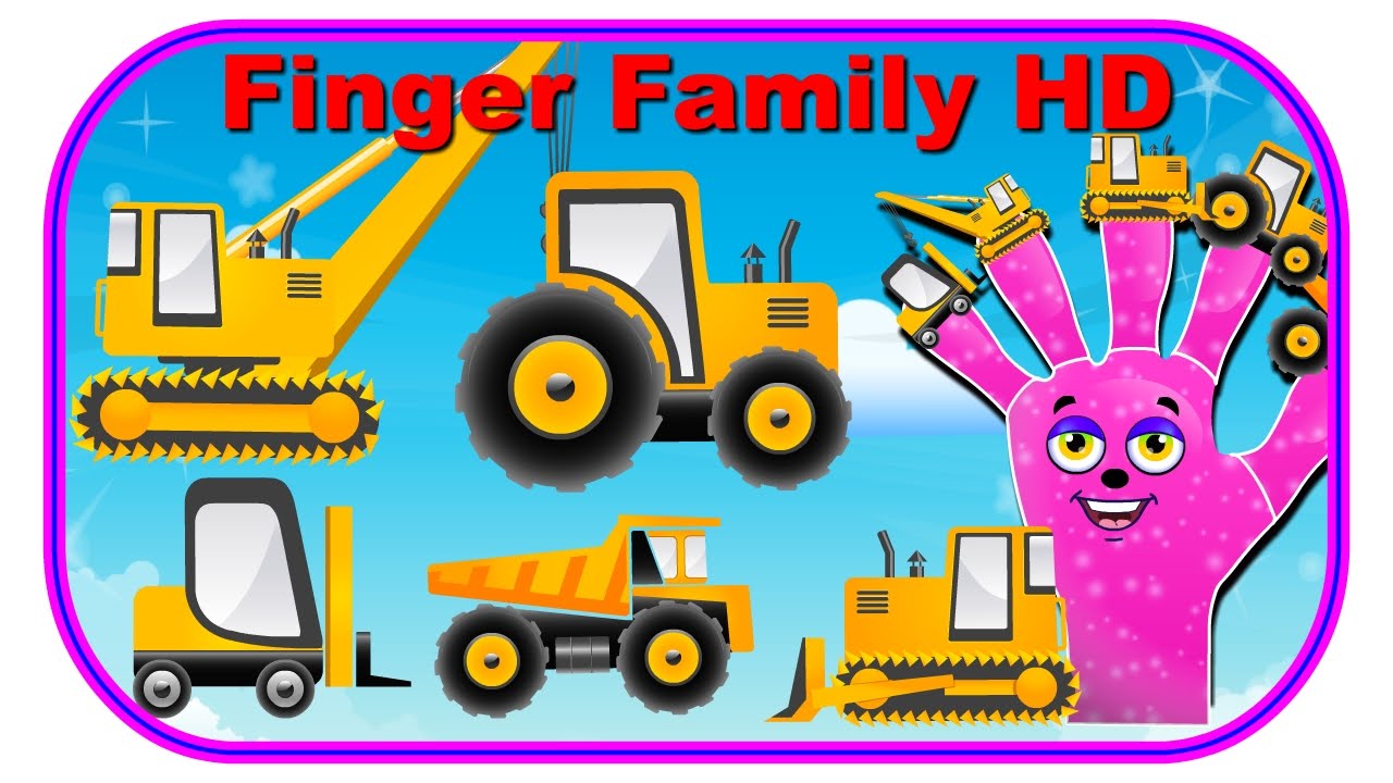 Construction Vehicles Finger Family for kids - Finger Family And More ...