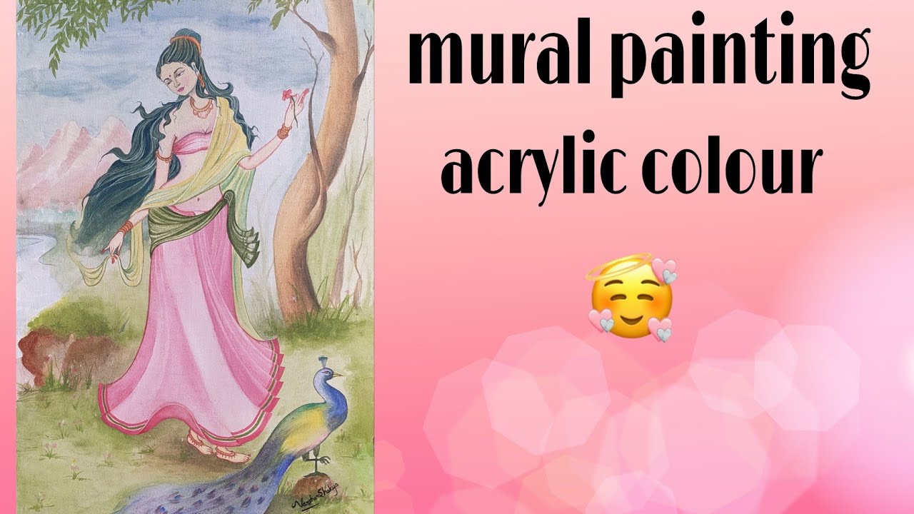 mural painting। Acrylic color painting।mural painting tutorials - YouTube