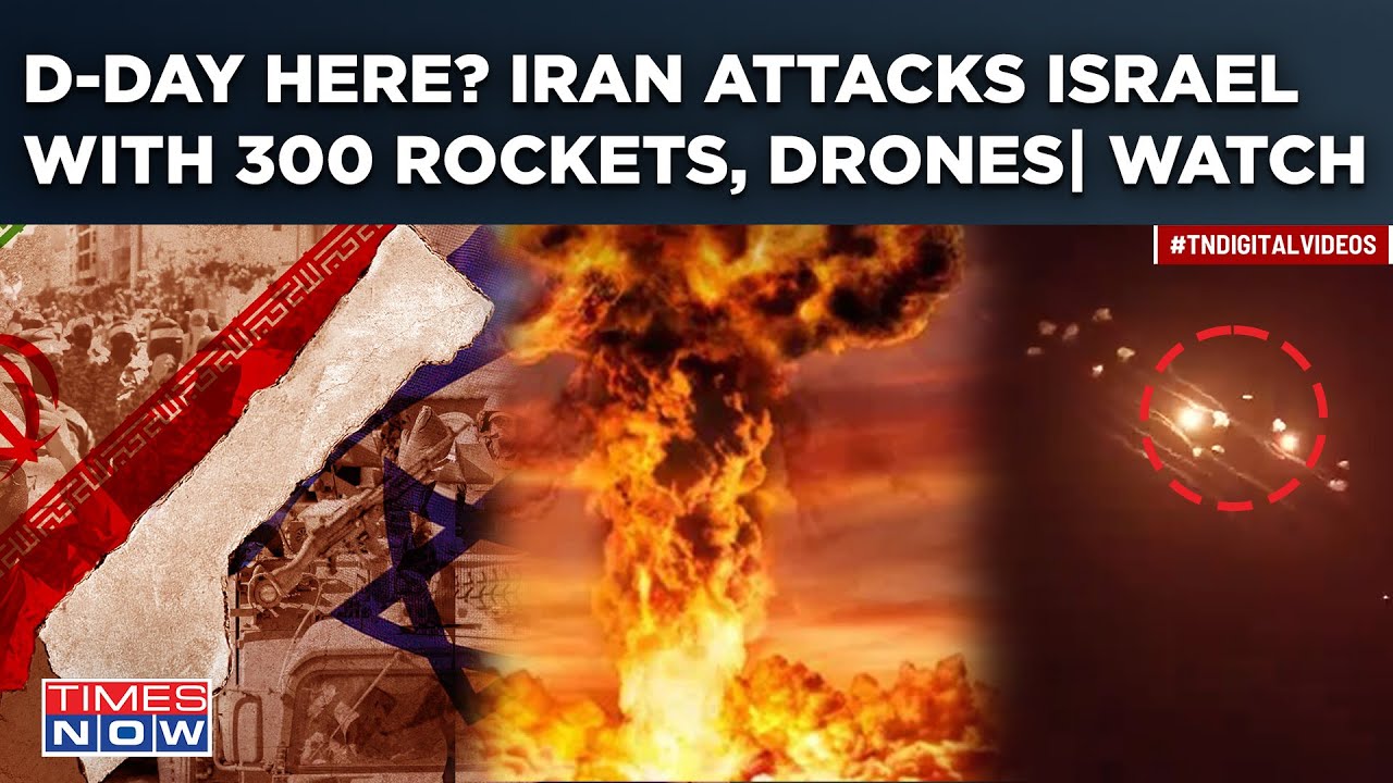 Iran Attacks Israel| Watch 300 Rockets, Drones Fired From 5 Nations ...