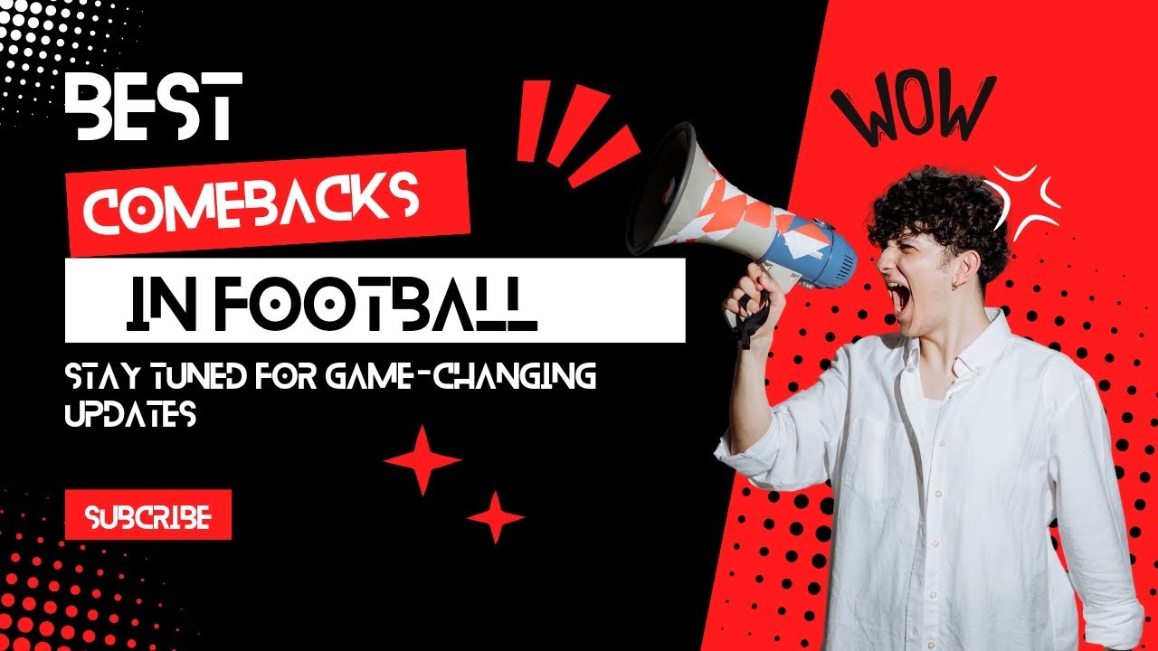 THE BEST COMEBACKS OF FOOTBALL HISTORY PART-1 ️ - YouTube