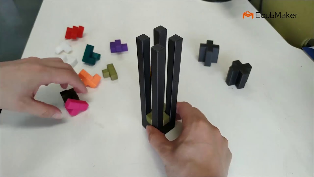Brain tower printed by Ecubmaker TOYDIY 4in1 3D printer - YouTube