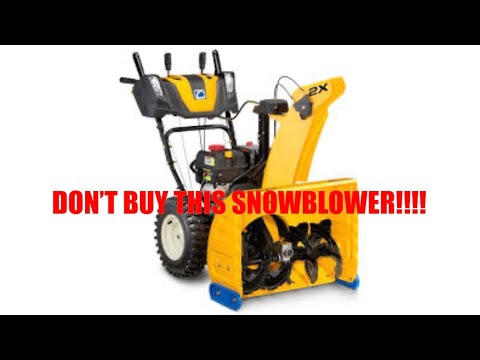 Buyers Beware!! Cub Cadet 243cc 26” Snowblower Review - YouTube