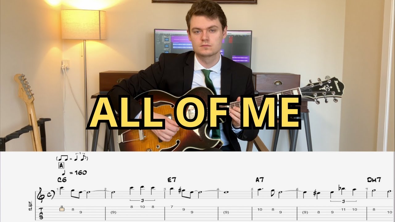 How to play: All of Me - Jazz Standard tabs + notation - YouTube