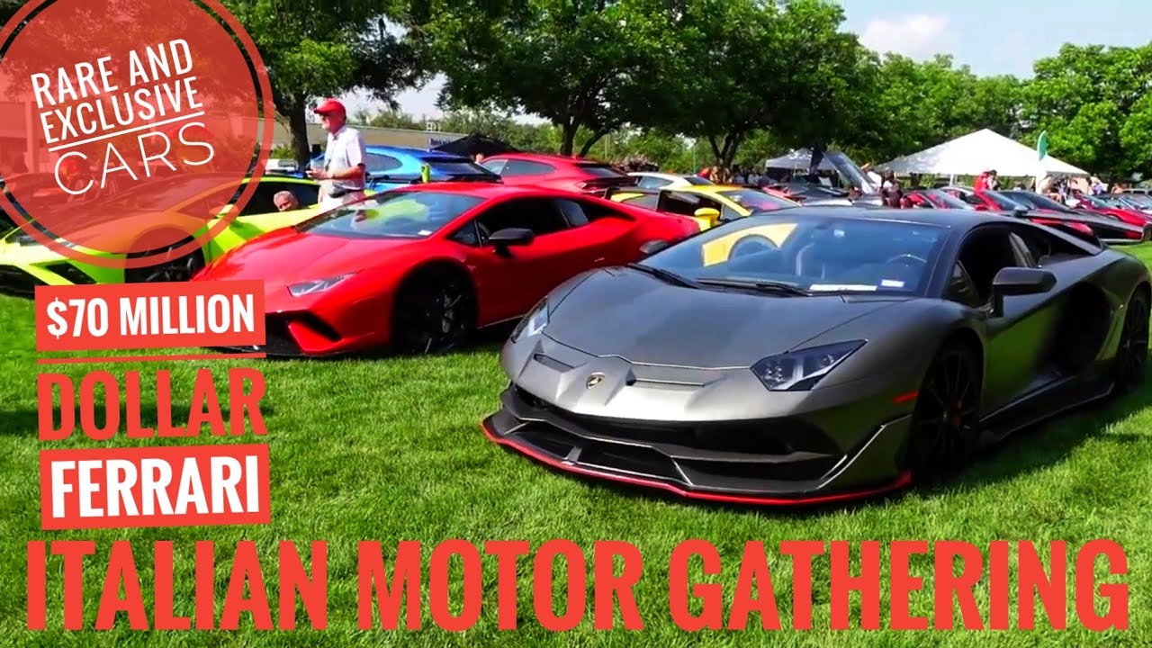 ITALIAN MOTOR GATHERING! Expensive Collectors Cars and Crazy Supercars ...
