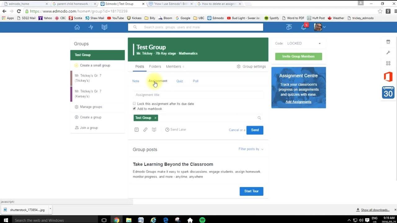 Edmodo - How to post an assignment - YouTube