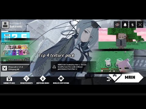 Top 4 texture pack Waifu - Survival Minecraft 1.21+ - YouTube