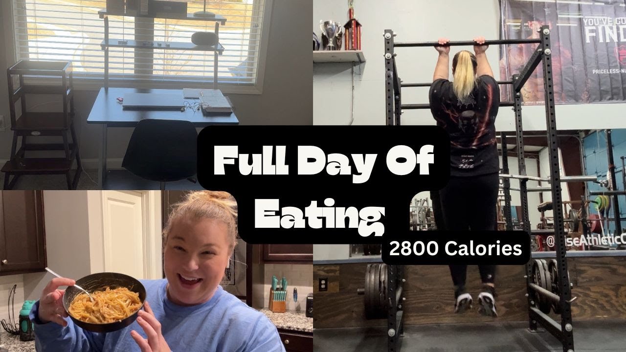 FULL DAY OF EATING/Shoulder and Tricep Workout/2800 Calories - YouTube