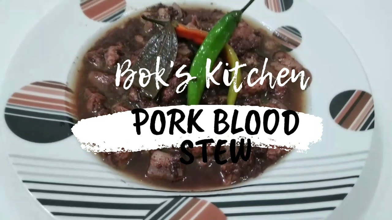 How To Cook Pork Dinuguan (Pork Blood Stew) - YouTube