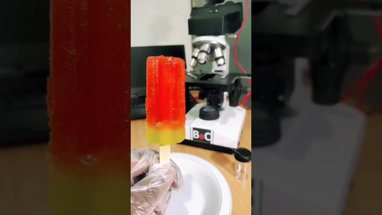 Ice Cream Under The Microscope #life #food #world #microscope #shorts ...