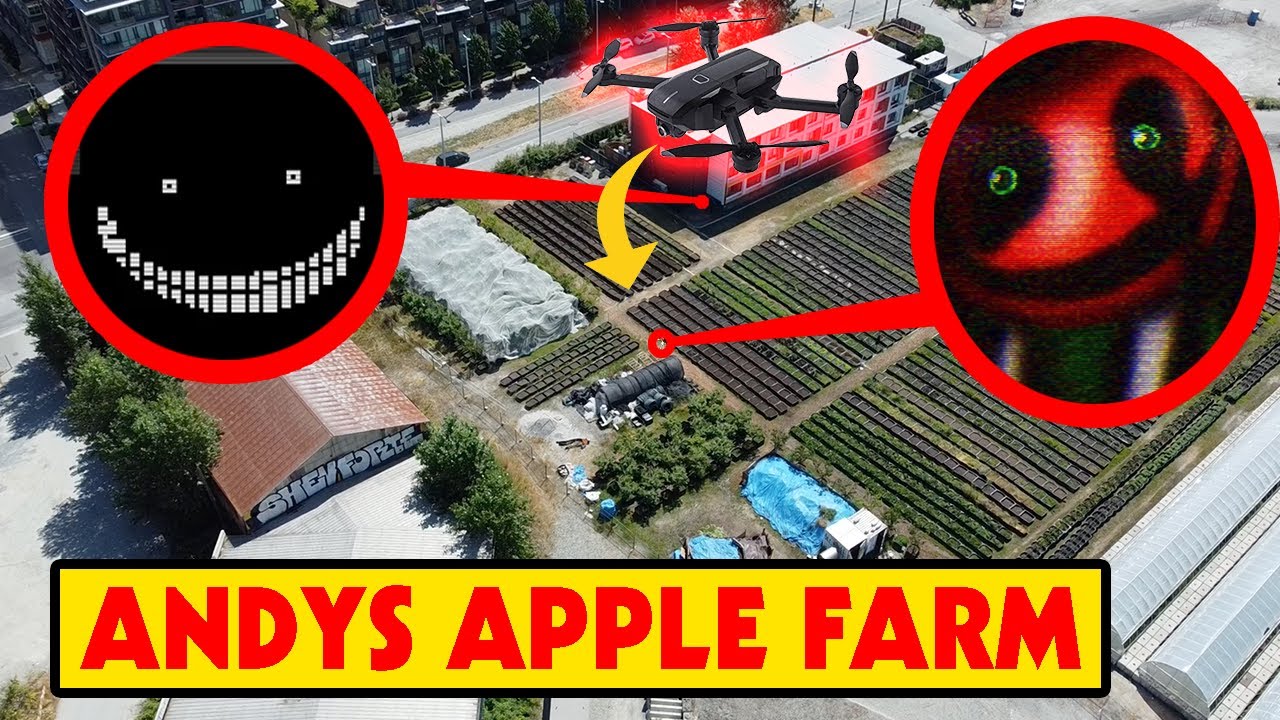 DRONE CATCHES ANDY THE APPLE & THE ENTITY FROM ANDYS APPLE FARM IN REAL ...