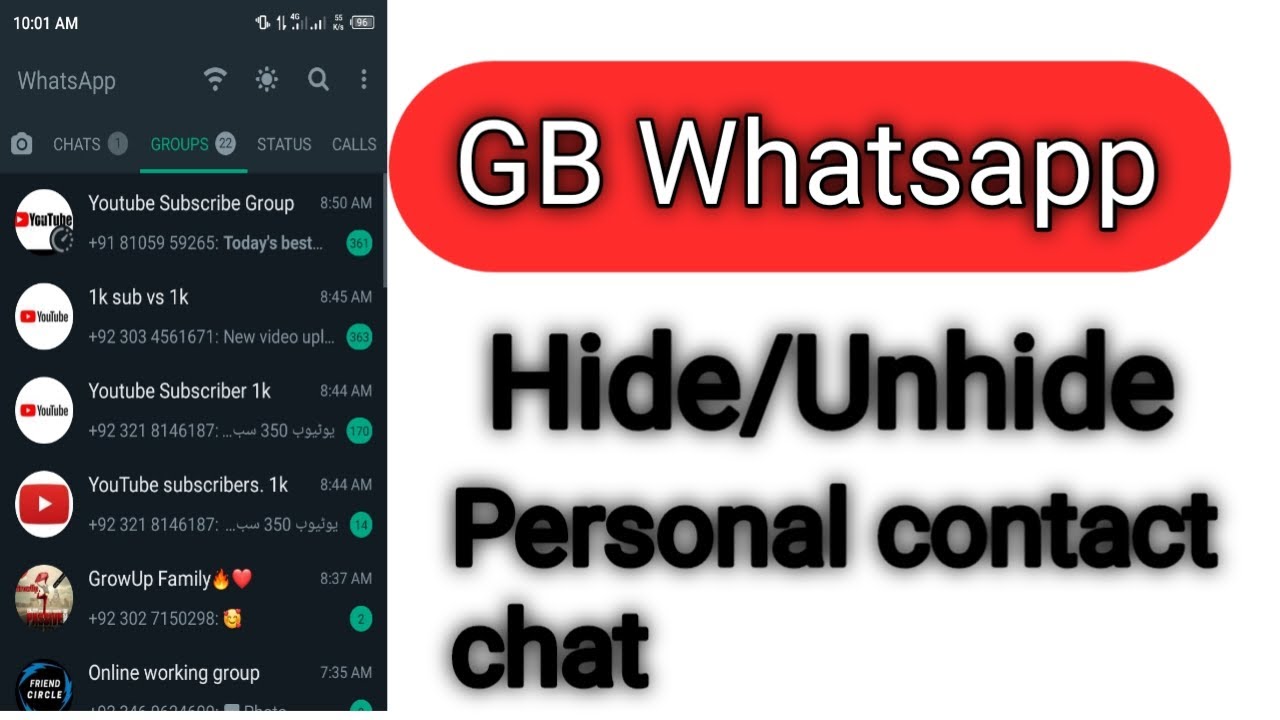 How To Hide Unhide Personal Contact Chat In GB Whatsapp knowledge how-to-hide-unhide-personal-contact-chat-in-gb-whatsapp-knowledge
