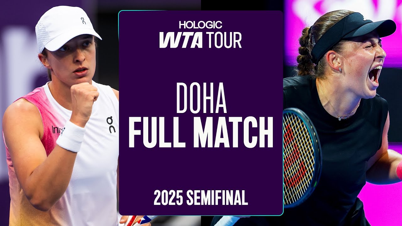 Ostapenko Makes It a Perfect 5-0 Against Swiatek in the 2025 Doha ...
