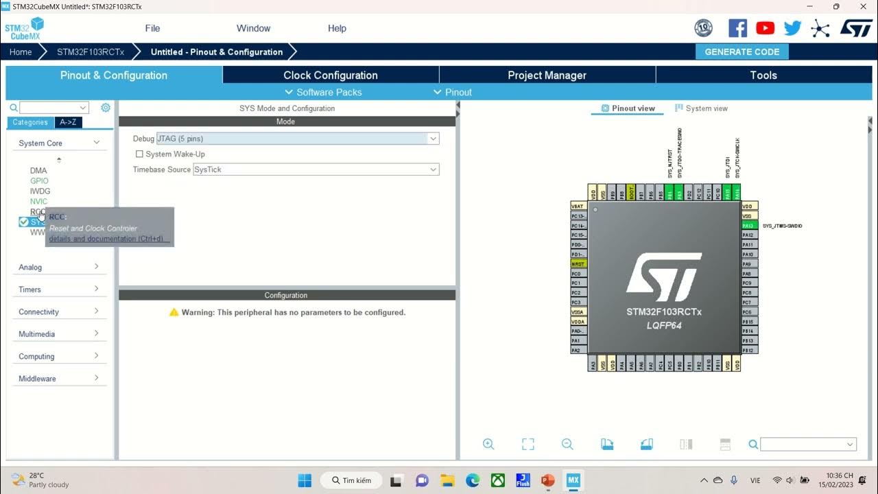 Bài báo cáo số 1 Vi Điều Khiển STM32F103RCT6 - YouTube