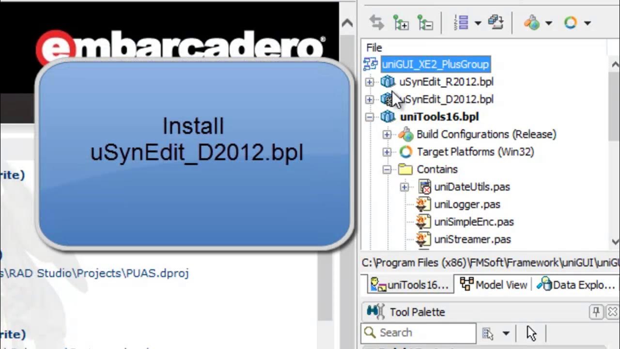 how to use and install unigui for delphi xe2??? - YouTube