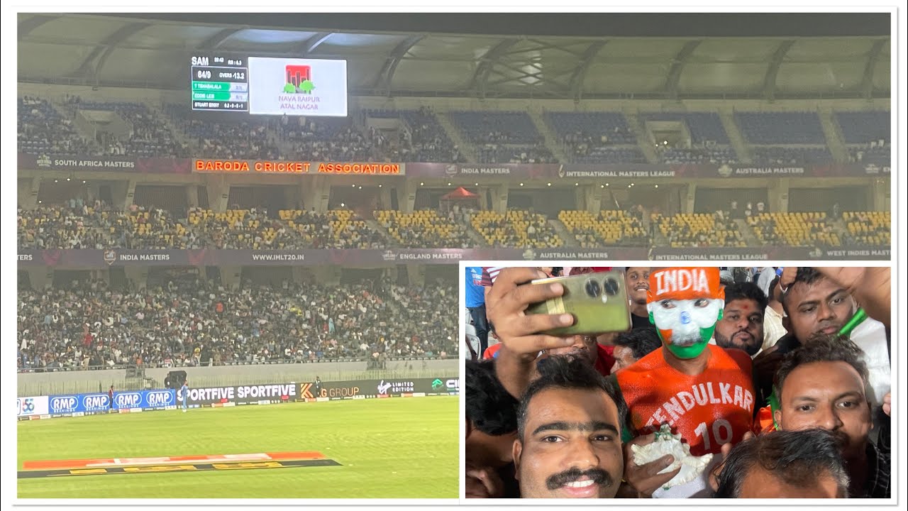 India Masters VS South Africa Masters | Baroda cricket Association ...