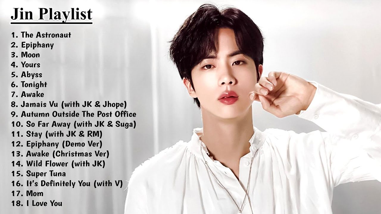 JIN (진) PLAYLIST 2023 | BTS Jin CHILL PLAYLIST (SOLO & COVER SONGS ...