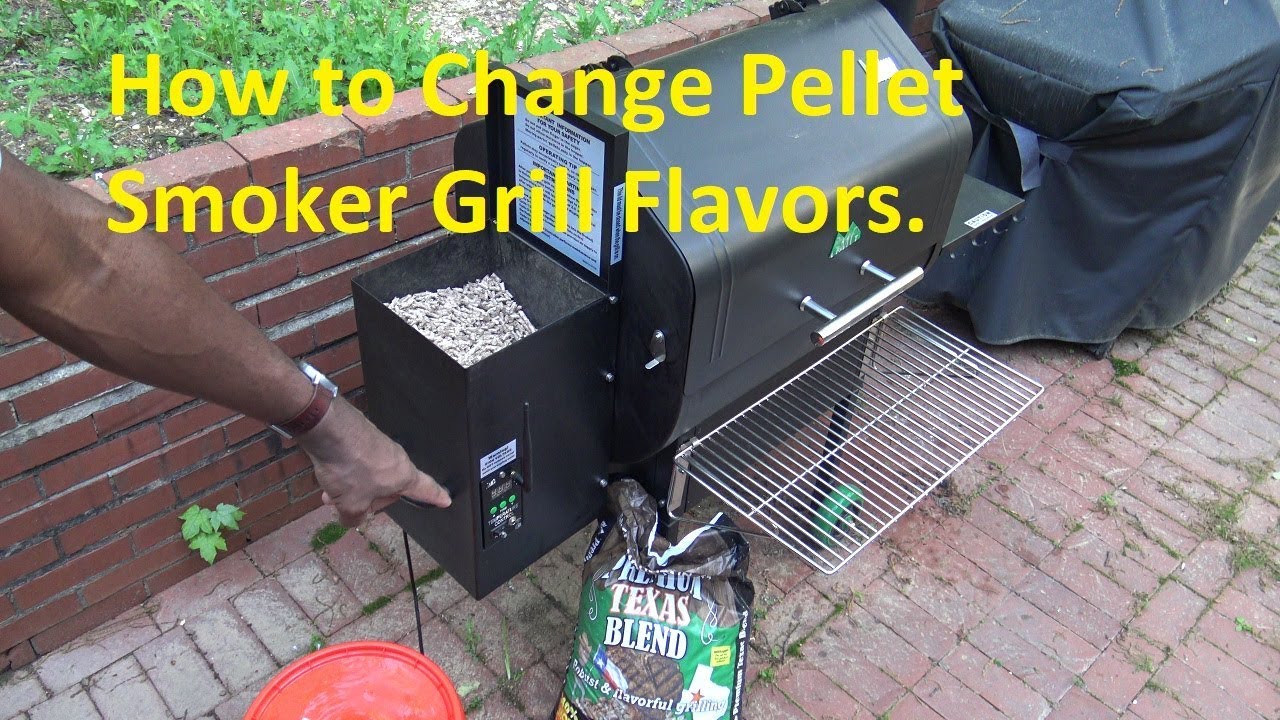 How to Change Wood Pellet Smoker Grill Flavors - YouTube