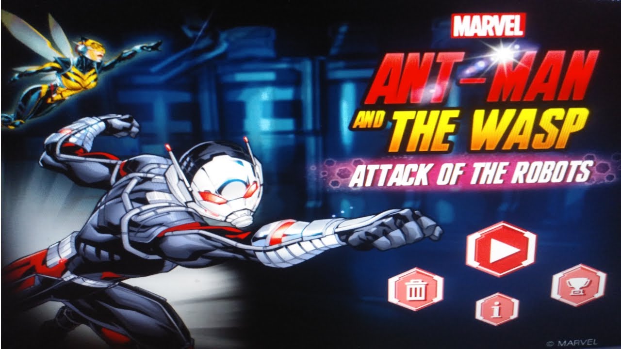 ANT MAN & THE WASP! ATTACK OF THE ROBOTS ! - YouTube