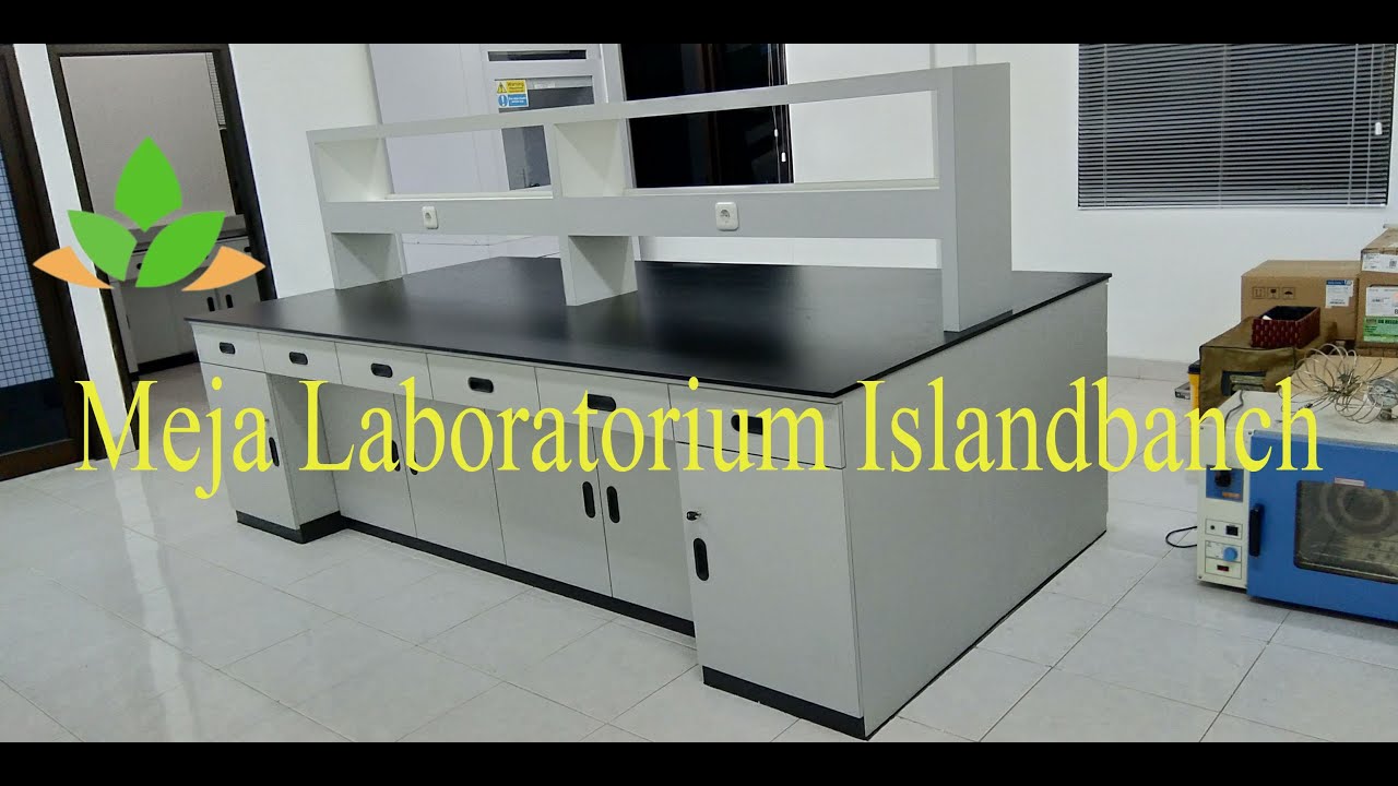 Meja Laboratorium Island Bench - YouTube